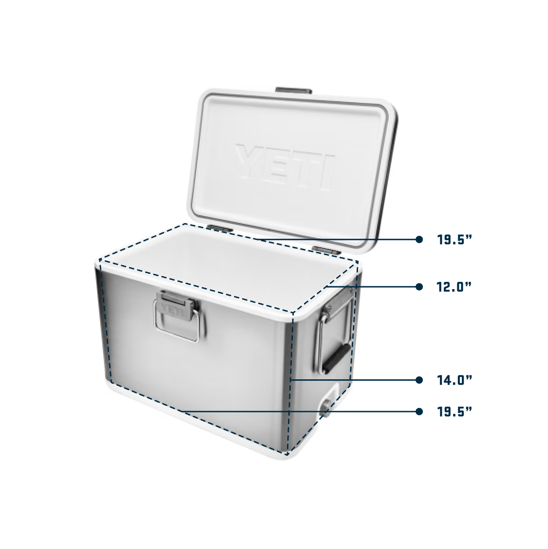 YETI V Series Stainless Steel Hard Cooler