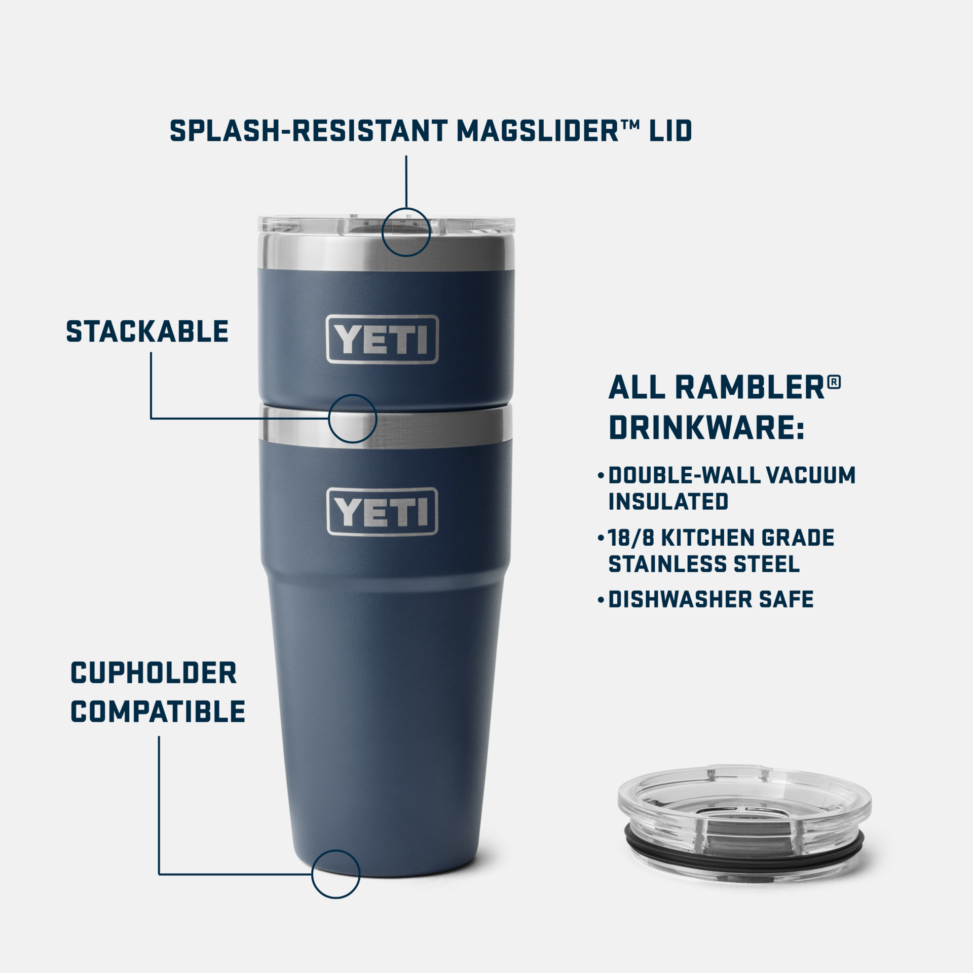 YETI Rambler 20 oz Stackable Cup