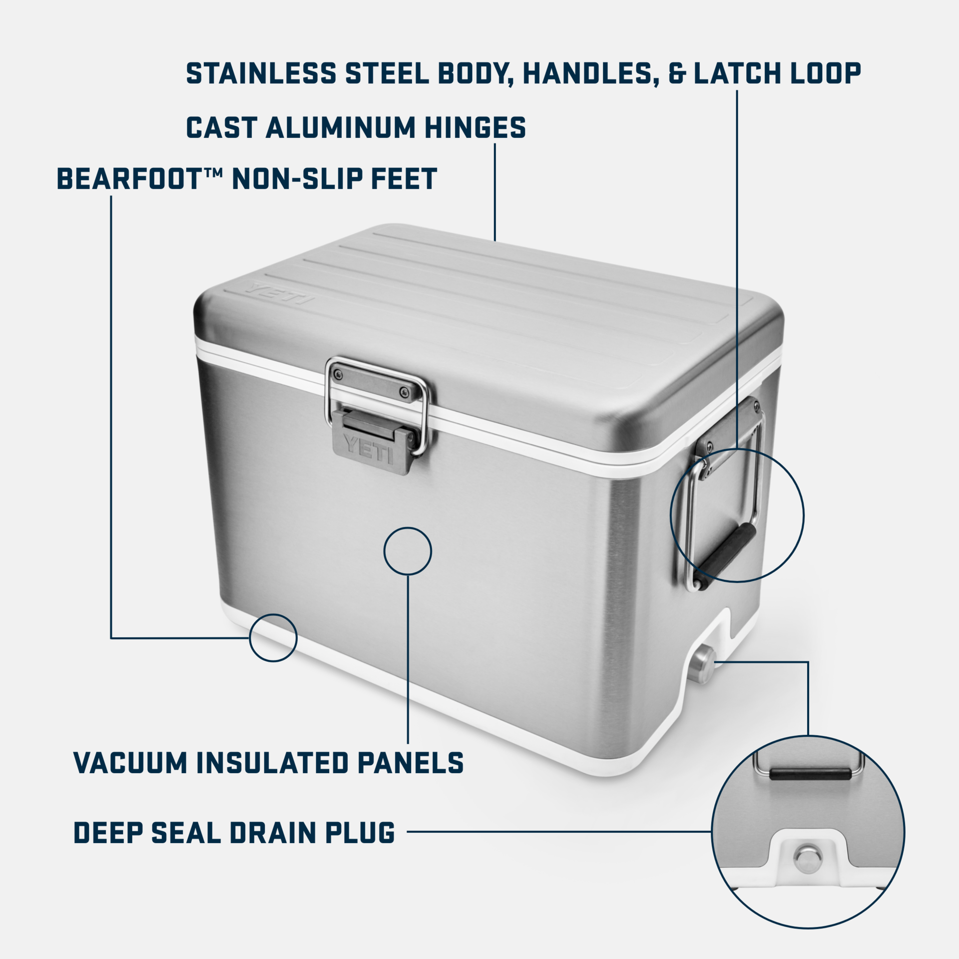 YETI V Series Stainless Steel Hard Cooler